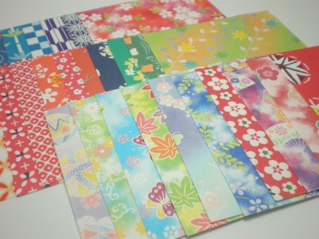 Washi Chiyogami Paper Pack for Traditional Japanese Origami Paper ...