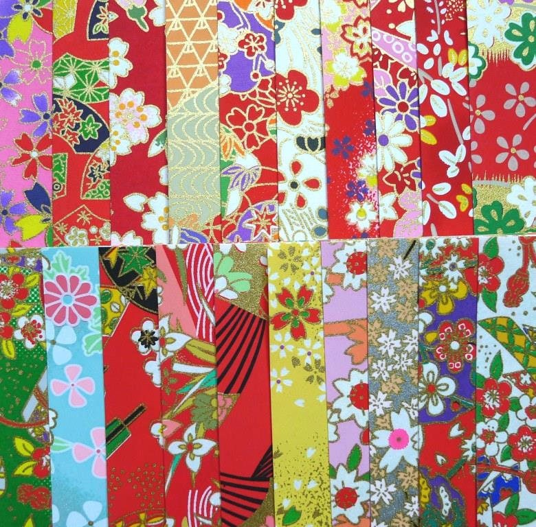 Washi Chiyogami Paper Pack for Traditional Japanese Origami | Etsy