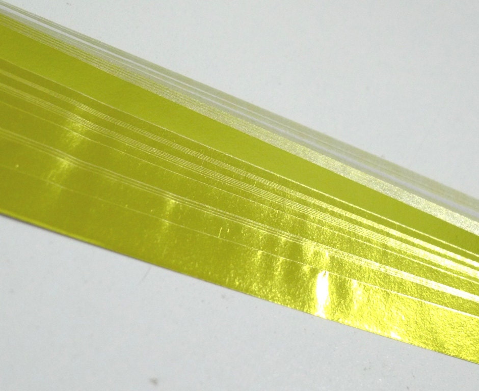 Sparkling Gold smooth Origami Lucky Star Paper Strips Pack | Etsy