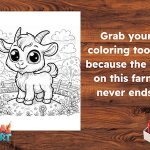 Farm Animals Coloring Pages for Kids and Adults, Printable Coloring ...