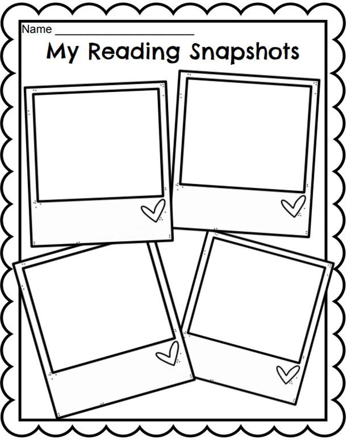Reading Snapshot Graphic Organizers - Etsy