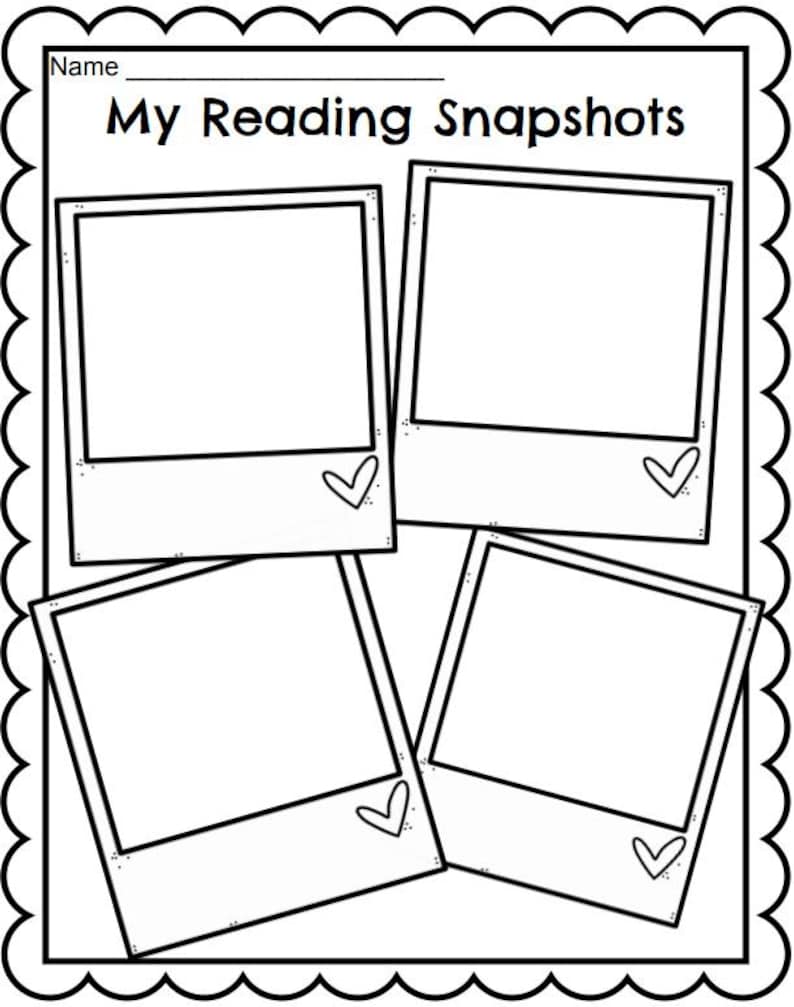 Reading Snapshot Graphic Organizers - Etsy