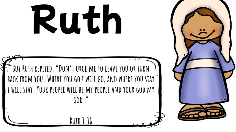 Story of Ruth Printable Bundle - Etsy