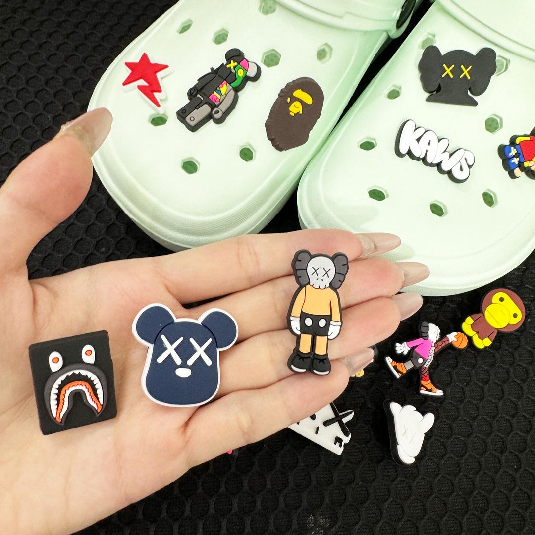 Kaws Style Croc Charms,handmade 3D Shoe Charms,custom PVC Shoe ...