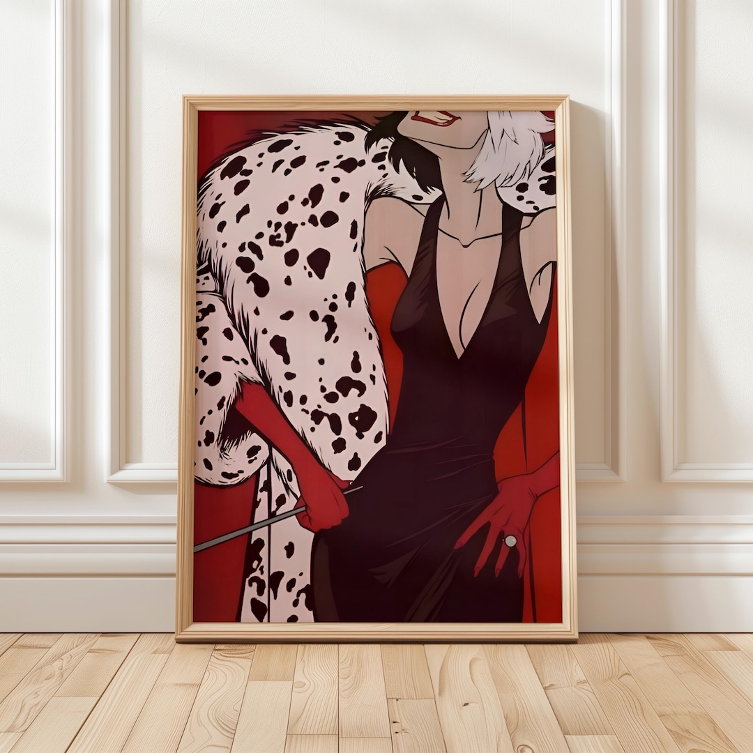 Vintage Cartoon Villain: 101 Dalmatians Poster Retro Style | Cruella De ...