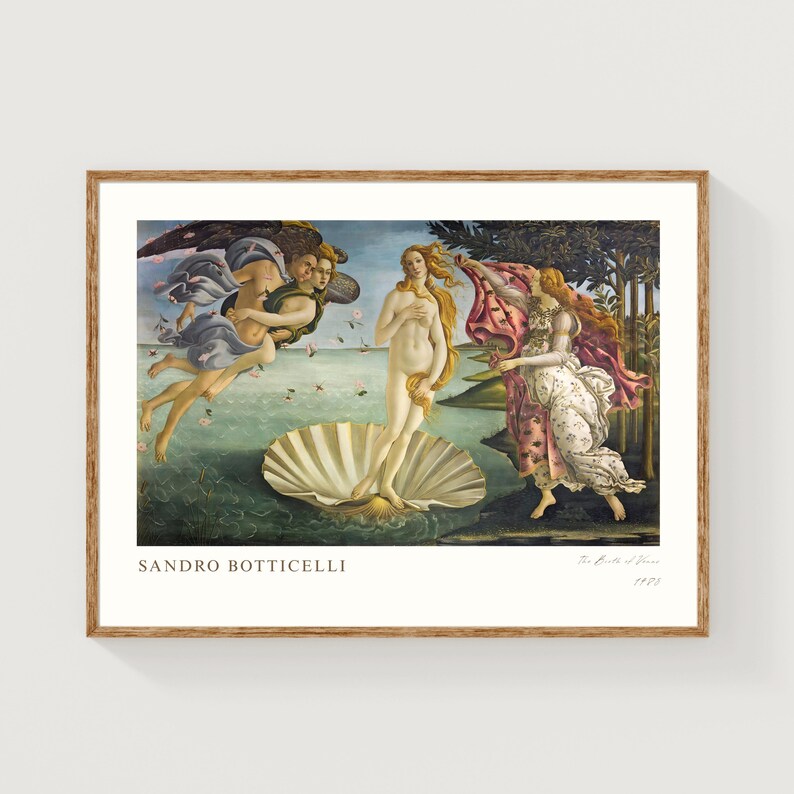 Botticelli's Birth of Venus Poster: Renaissance Art Print Wall Art - Etsy