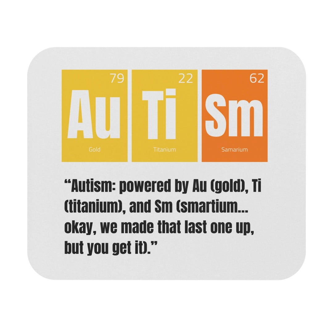 Autism Inspired Mouse Pad, Unique Desk Accessory, Thoughtful Gift for ...