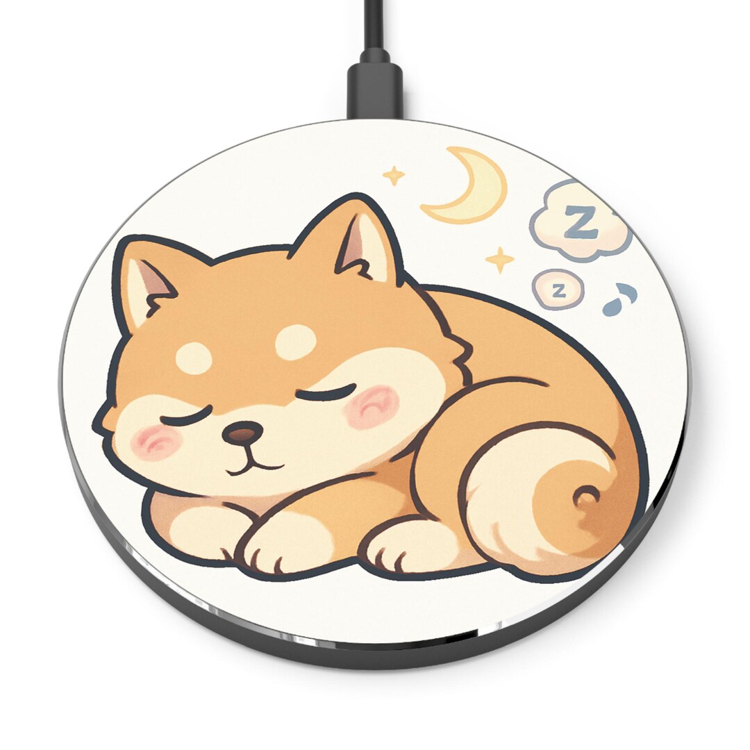 Cute Dog Sleeping Wireless Charger, Pet Lover Gift, Kawaii Accessories ...
