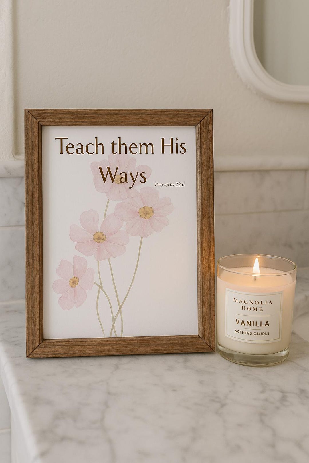 Proverbs 22:6|printable Bible Verse|neutral Wall Art| Floral Wall ...