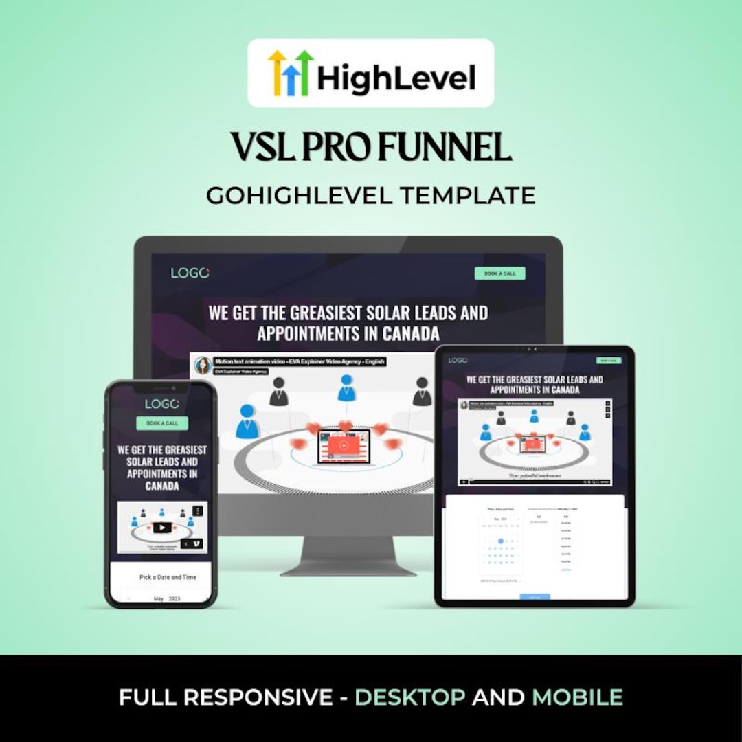 Gohighlevel VSL Pro Funnel - Etsy