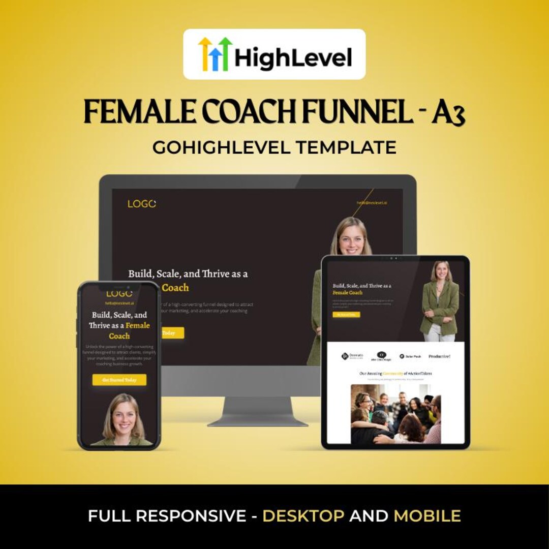 Female Coach Funnel – A3 GHL Template - Etsy