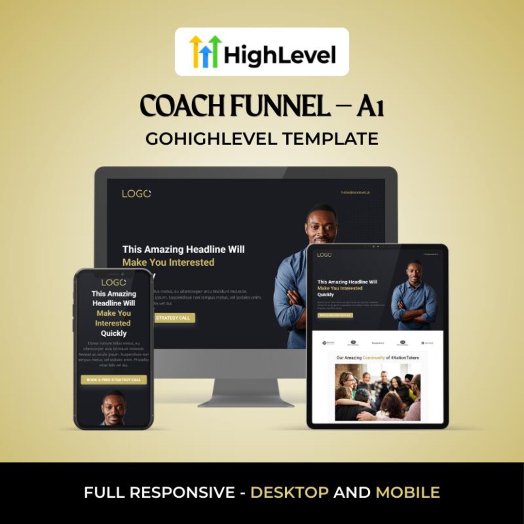 Coach Funnel – A1 for Gohighlevel - Etsy