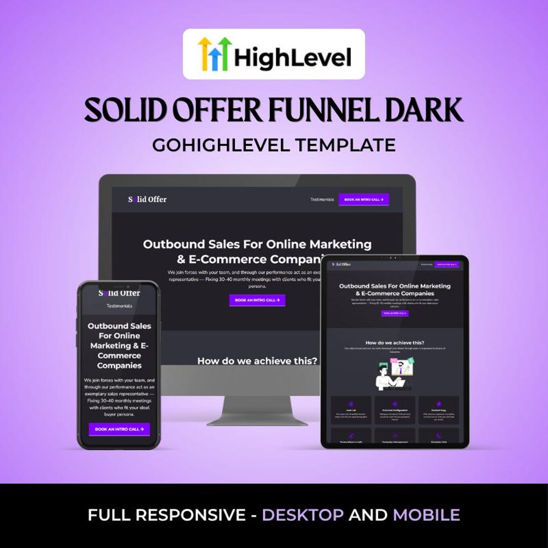 GHL Solid Offer Funnel - Etsy