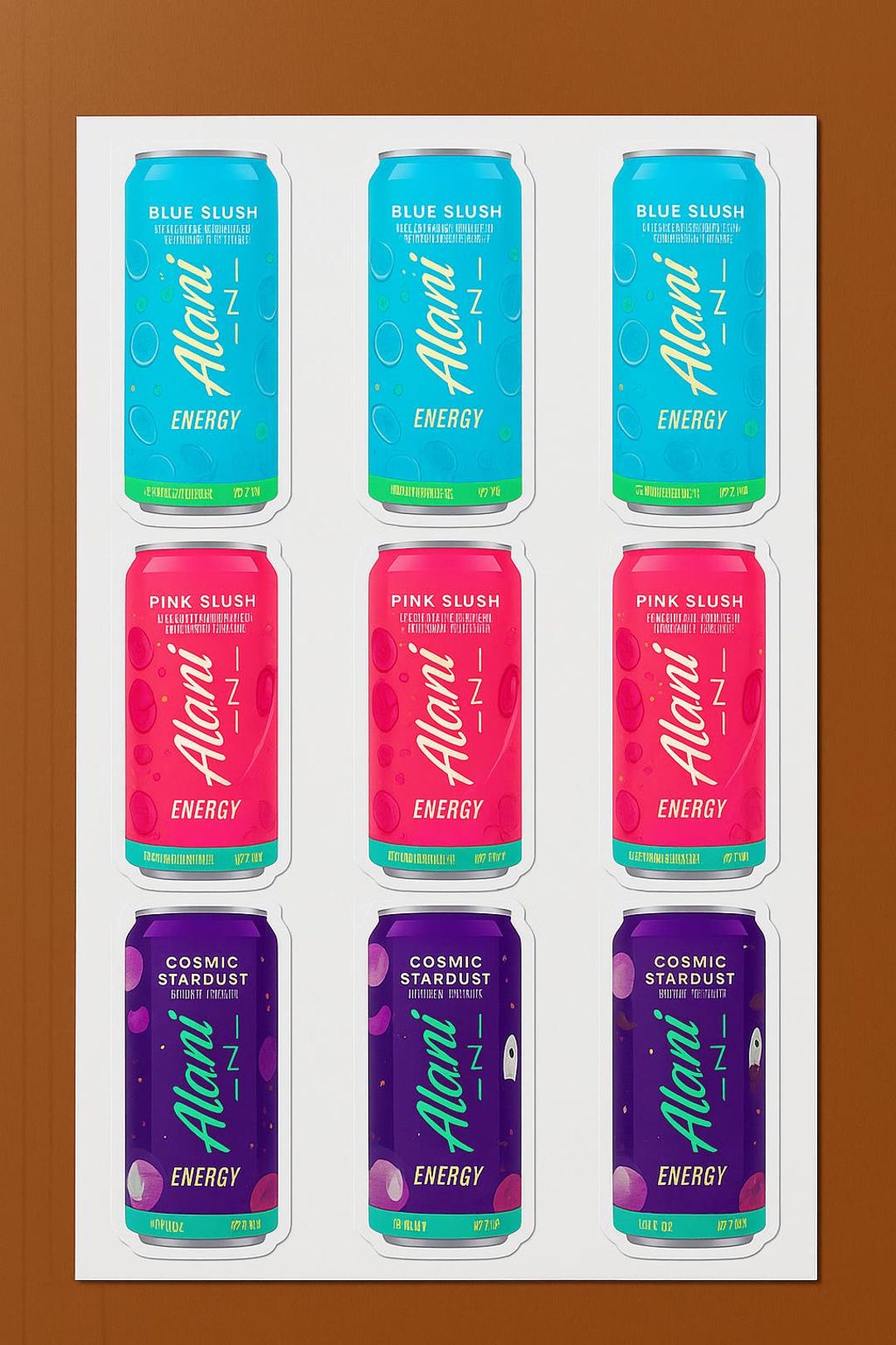 High Quality Alani Energy Drink 9 Pack - 2" Stickers L Blue, Pink ...