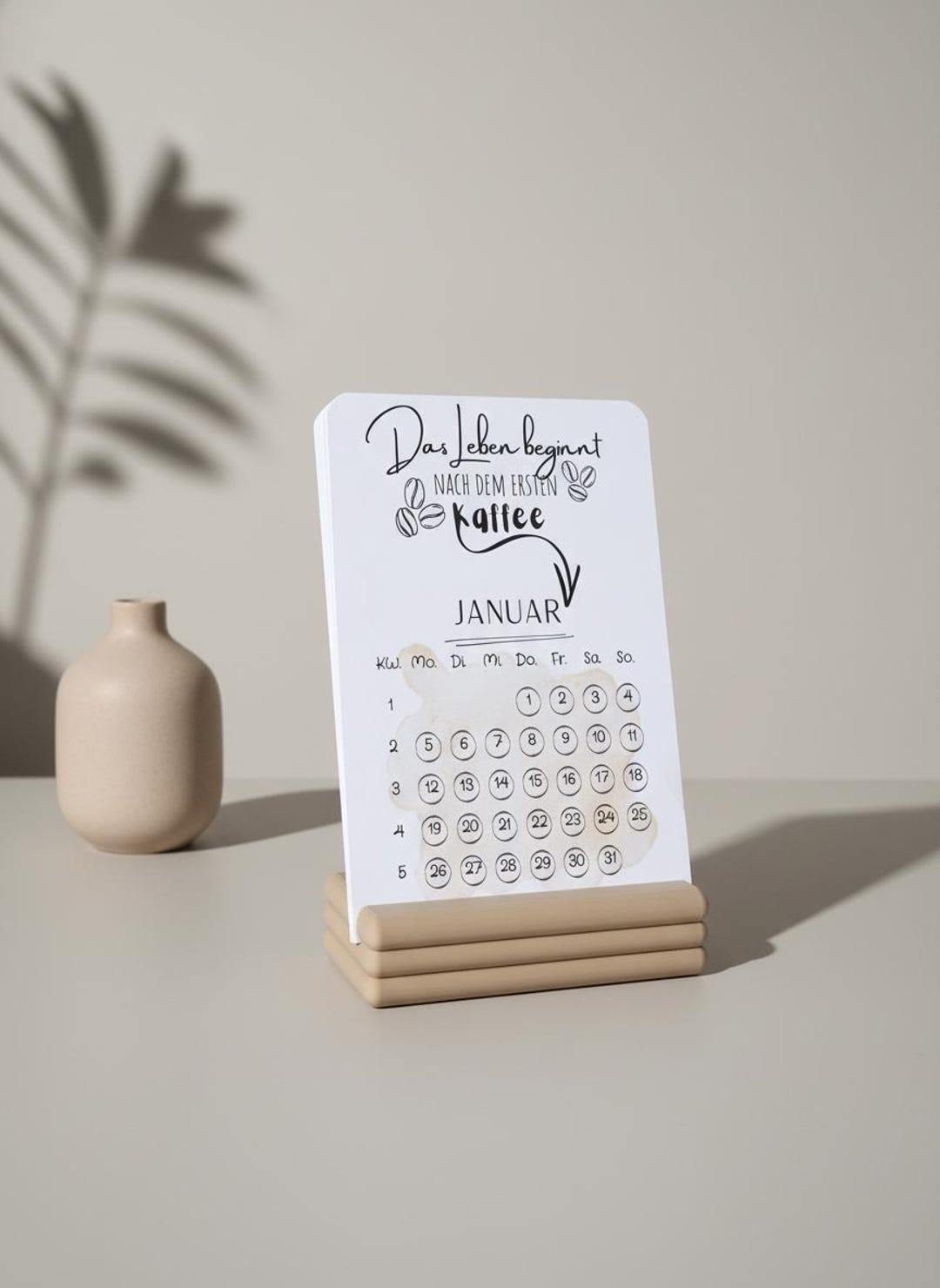 Coffee Calendar 2026 Desk Calendar Coffee Lovers Monthly Calendar ...