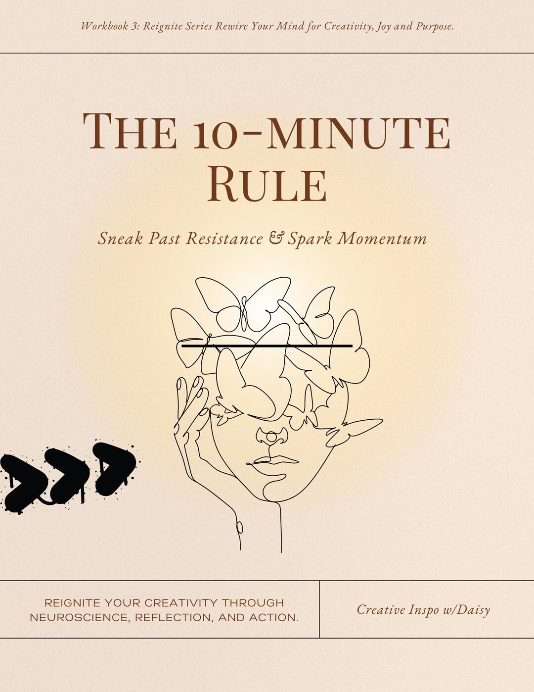 10-minute Rule Productivity Workbook | Reignite Creativity (PDF) - Etsy