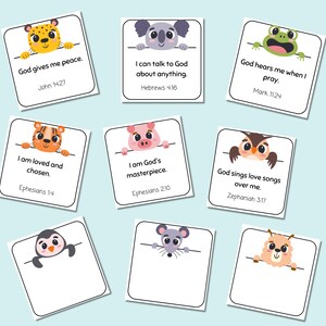 Kids Bible Affirmation Cards | Bible-based Lunchbox Notes for Kids ...
