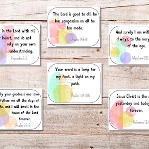 Set of 30 Printable Bible Verse Cards for Teens and Older Kids ...