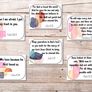 Set of 30 Printable Bible Verse Cards for Teens and Older Kids ...
