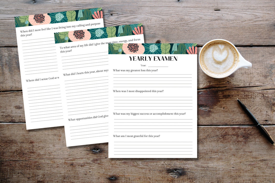 Printable Examen Journal for Reflection and Prayer - Etsy