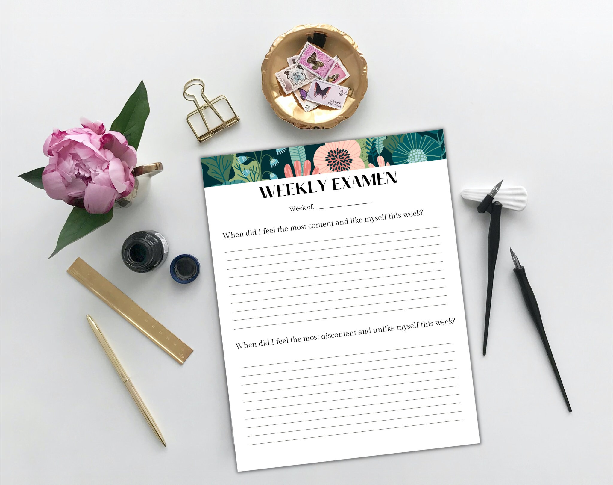 Printable Examen Journal for Reflection and Prayer - Etsy