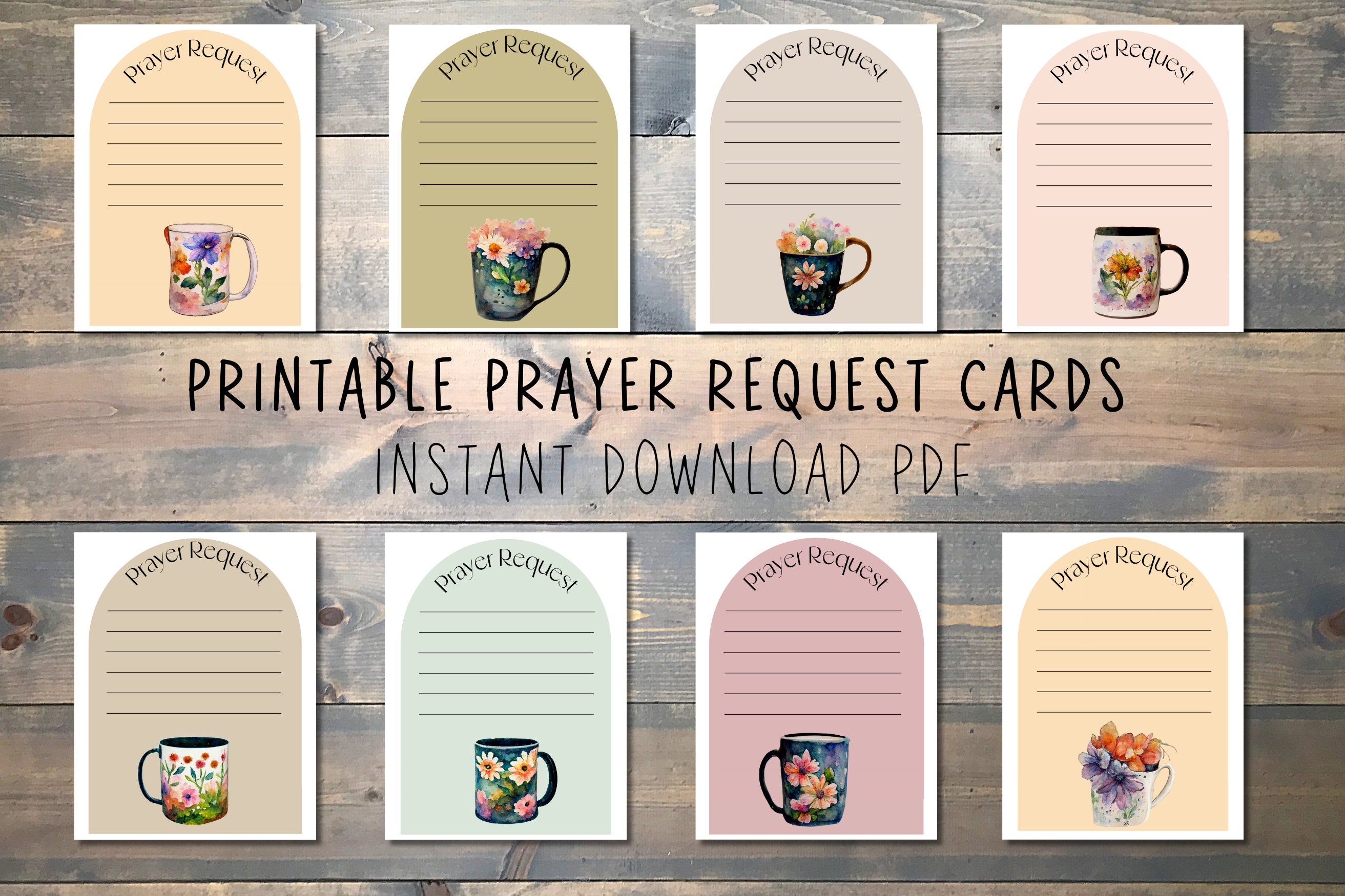 Printable Prayer Request Card Instant Download for Women's Ministry ...