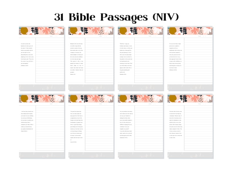 Printable Write the Word Scripture Journal - NIV - Etsy