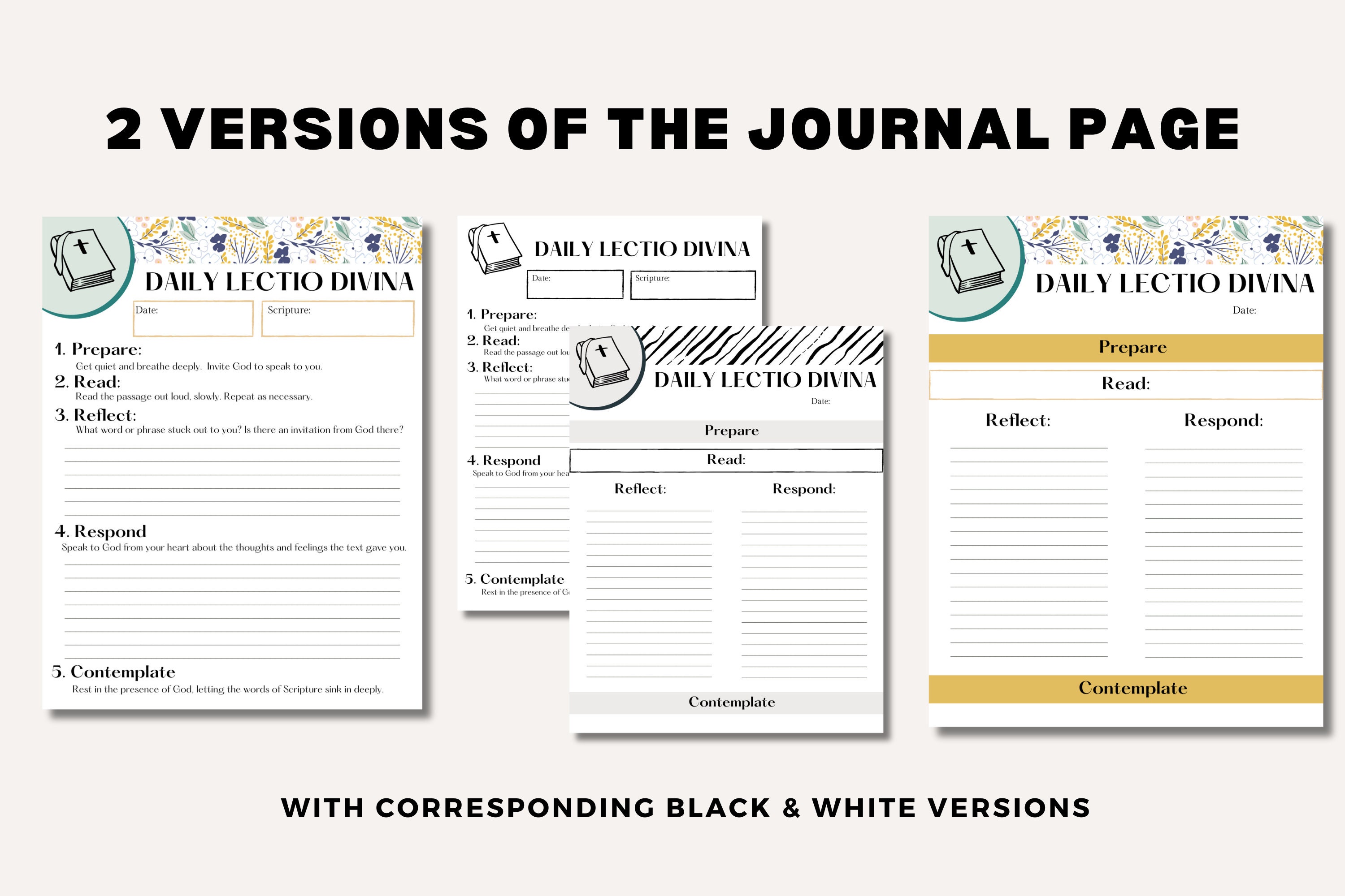 Printable Lectio Divina Bible Reading Journal Vol. 2 - Etsy