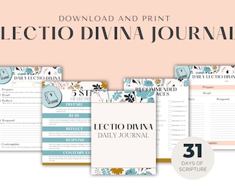 Lectio Divina Journal Pages | Bible Study Printable| Lectio Divina ...