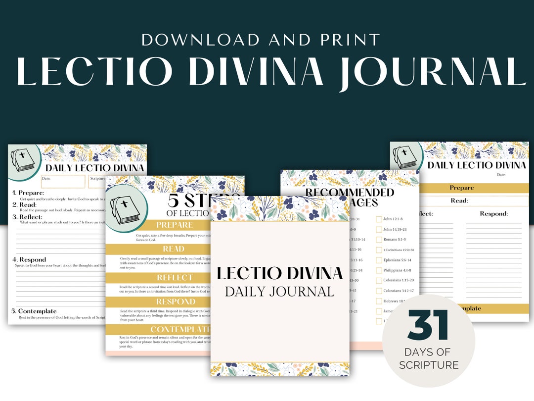 Printable Lectio Divina Bible Reading Journal Vol. 2 - Etsy