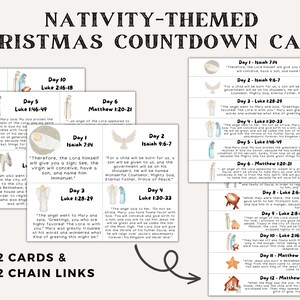 12 Days of Christmas Countdown for Kids - Nativity Themed - Etsy