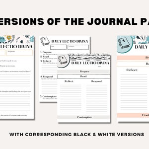 Printable Lectio Divina Bible Reading Journal - Etsy