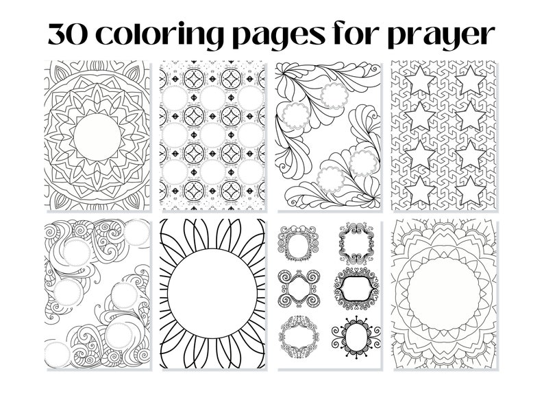 Printable Praying in Color Coloring Book - Etsy
