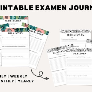 Printable Examen Journal for Reflection and Prayer - Etsy