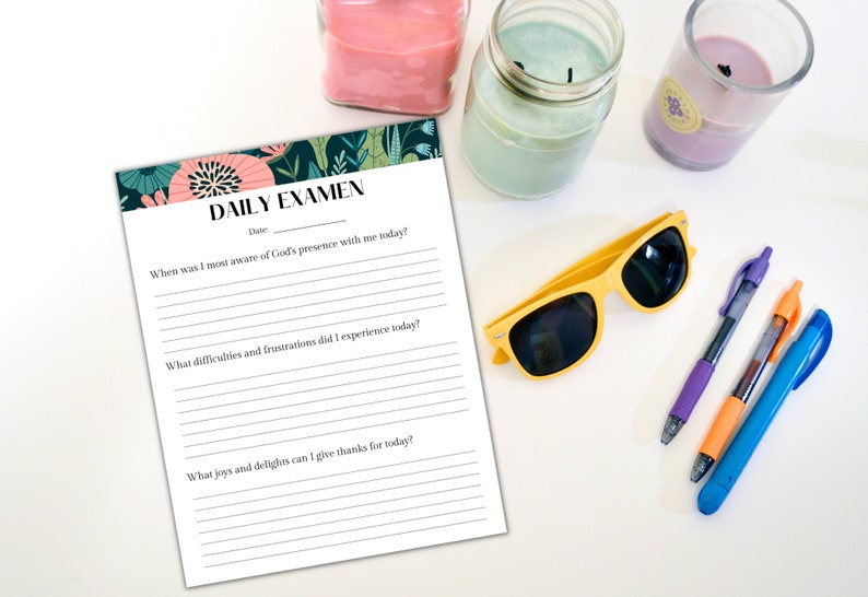 Printable Examen Journal for Reflection and Prayer - Etsy