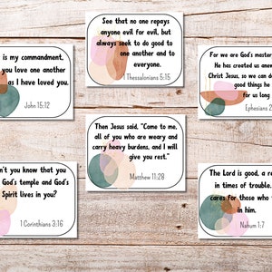 Set of 30 Printable Bible Verse Cards for Teens and Older Kids ...