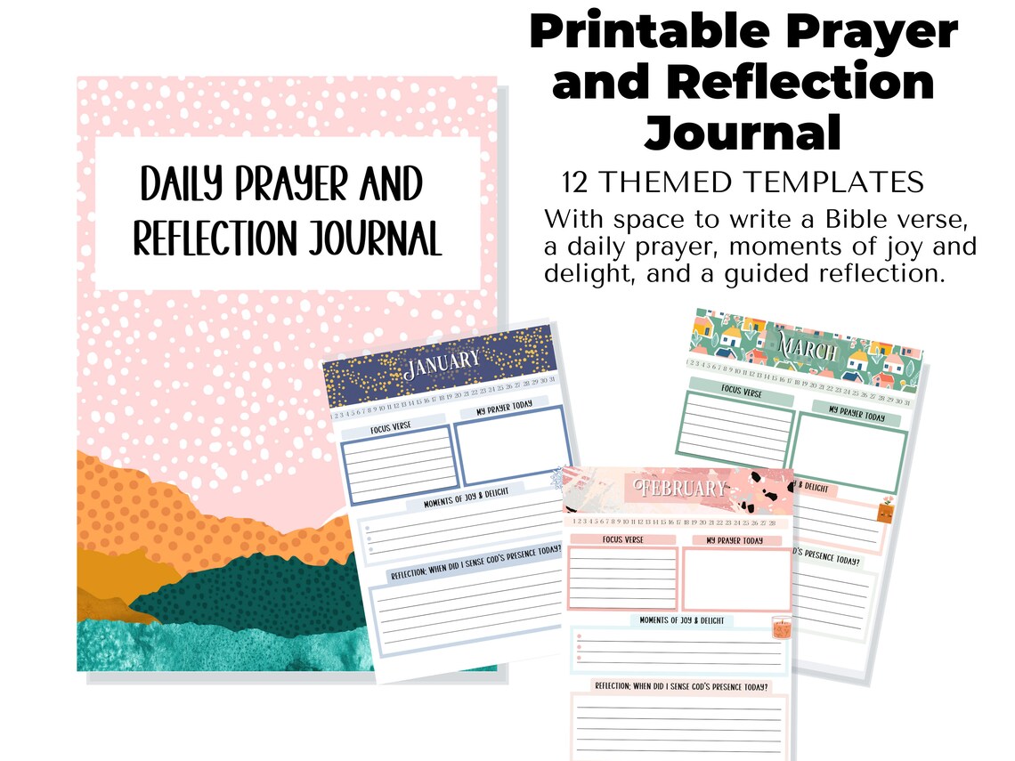 Printable Daily Prayer and Reflection Journal - Etsy