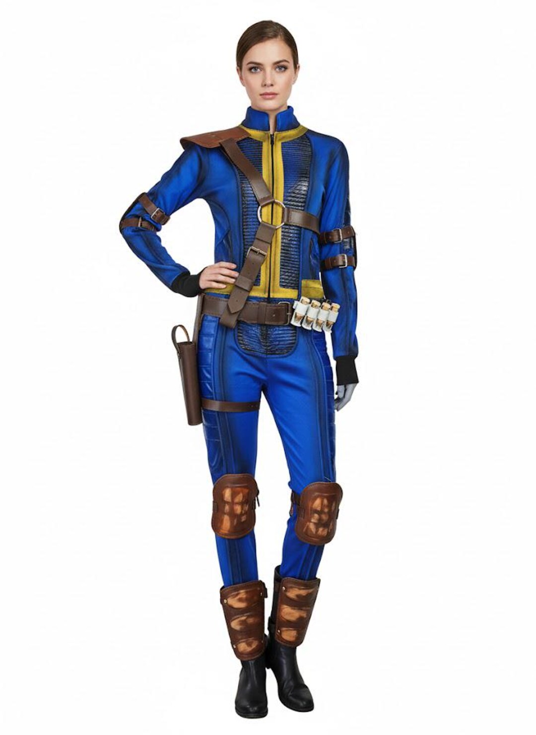 Fallout Vault Suit With Leather Accessories for Cosplay - Etsy