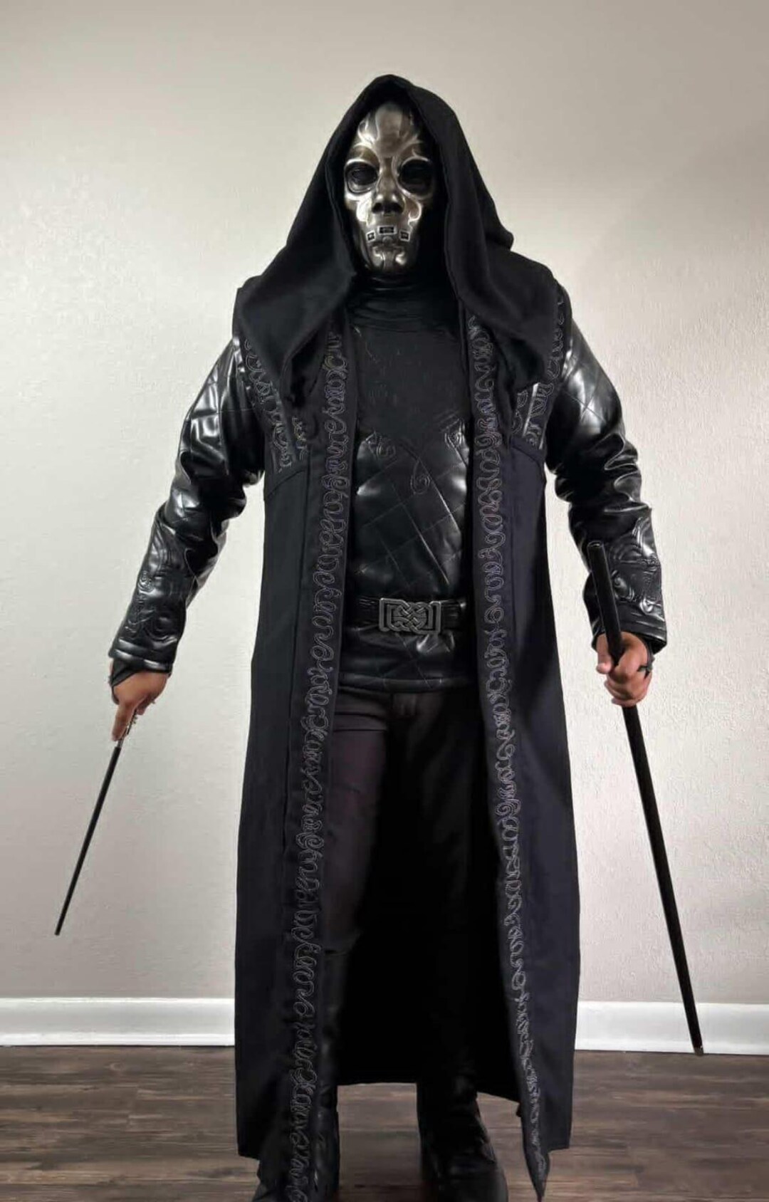 Lucius Malfoy Tunic and Cloak | Death Eater Cloak | Dark Wizard Cosplay ...