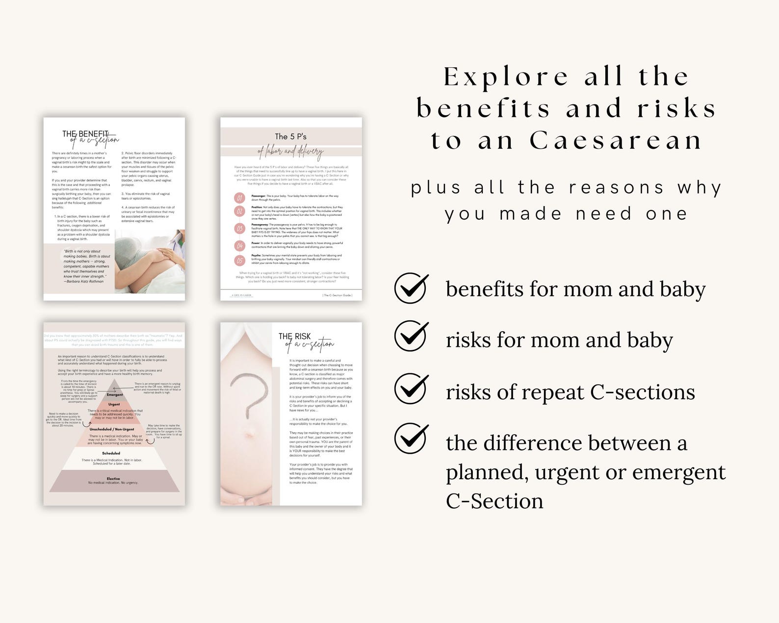 C-section Birth Guide | Empowering Cesarean Recovery & Preparation | In ...