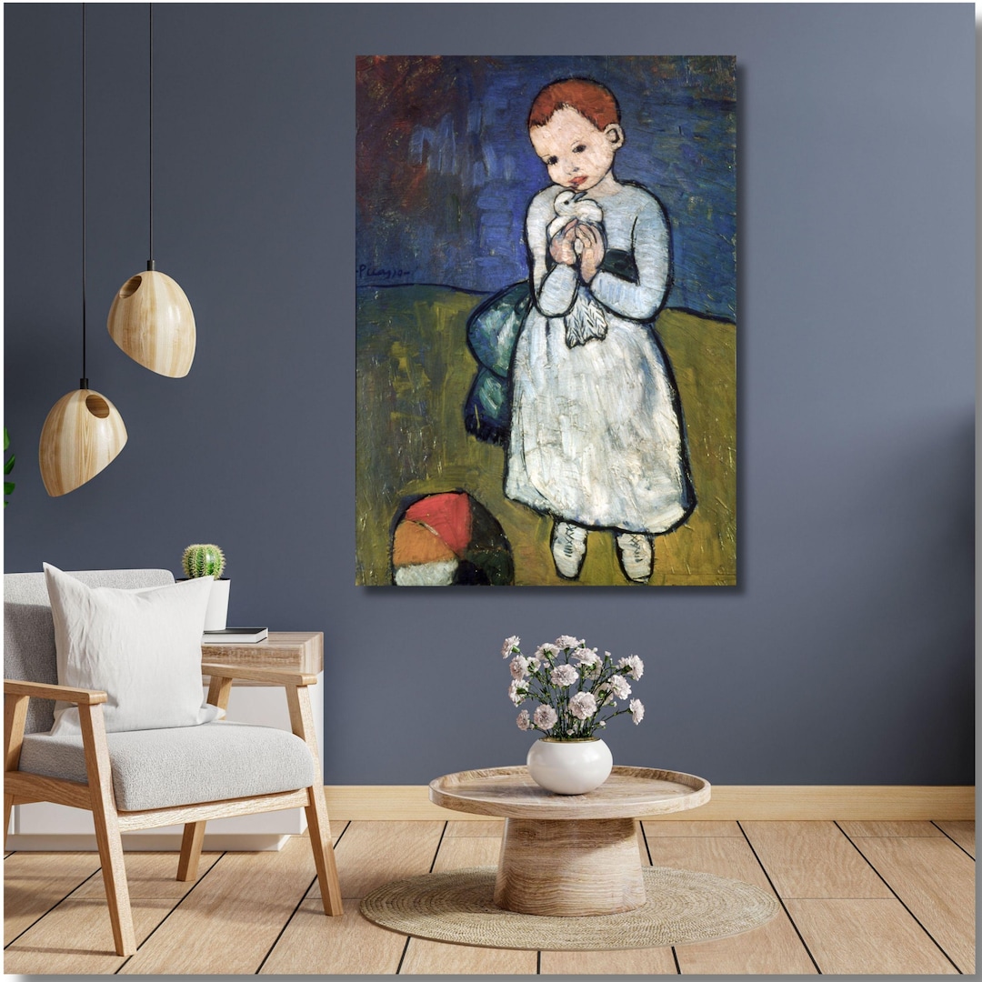 Pablo Picasso Child With a Dove Canvas,picasso Decor Art,pablo Picasso ...