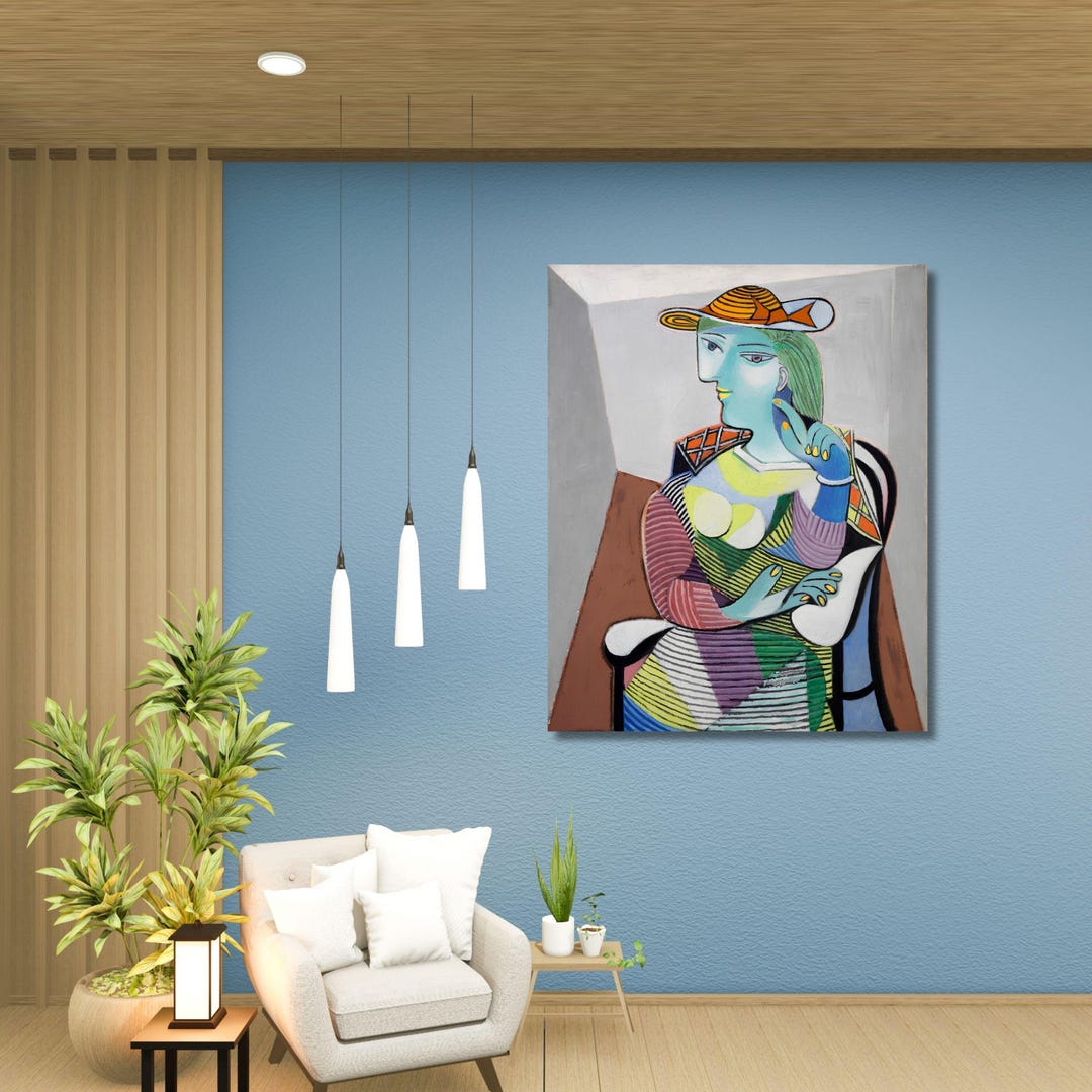 Picasso Marie-thérèse Walter Canvas Print: Cubism Woman Portrait - Etsy