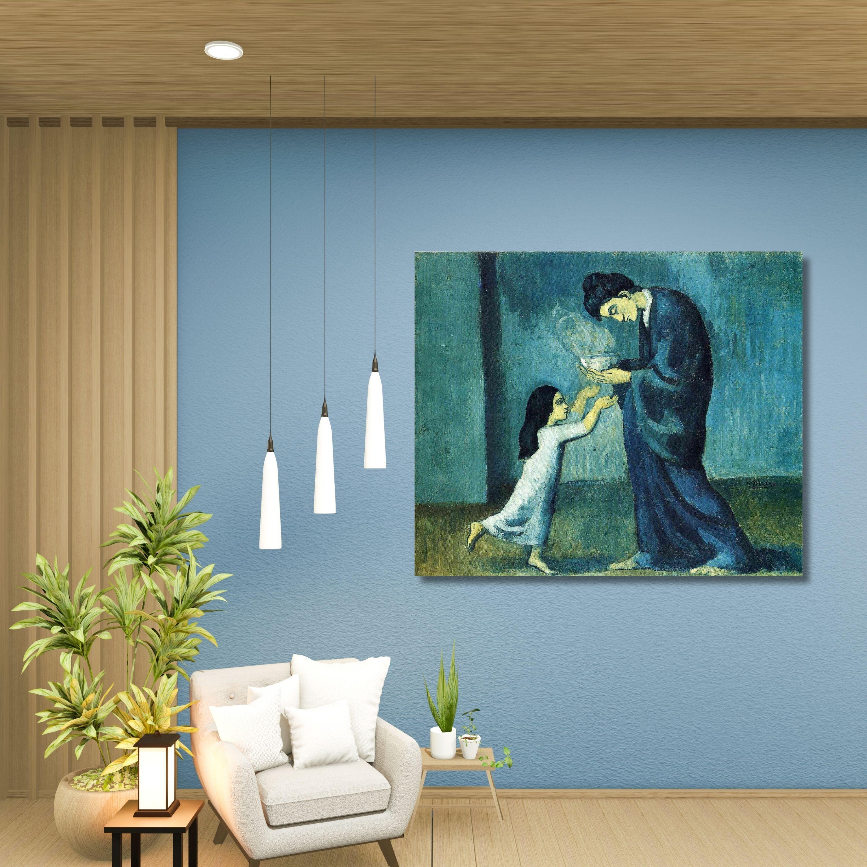 Pablo Picasso's Blue Period,the Old Guitarist Print Art,living Room ...