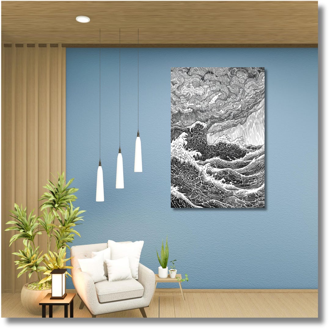 Fantasy Surrealism Illustration for Unique Decor Escher Inspired ...
