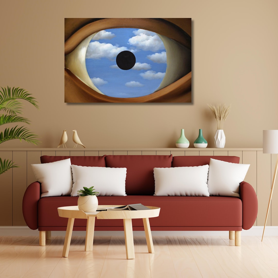 Rene Magritte the False Mirror Surreal Eye Art Print – Sky Within an ...
