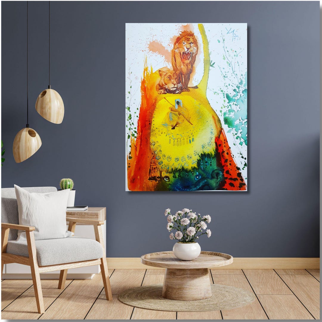 Salvador Dalí,lions,dalí Inspired Psychedelic,fantasy Middle Eastern ...