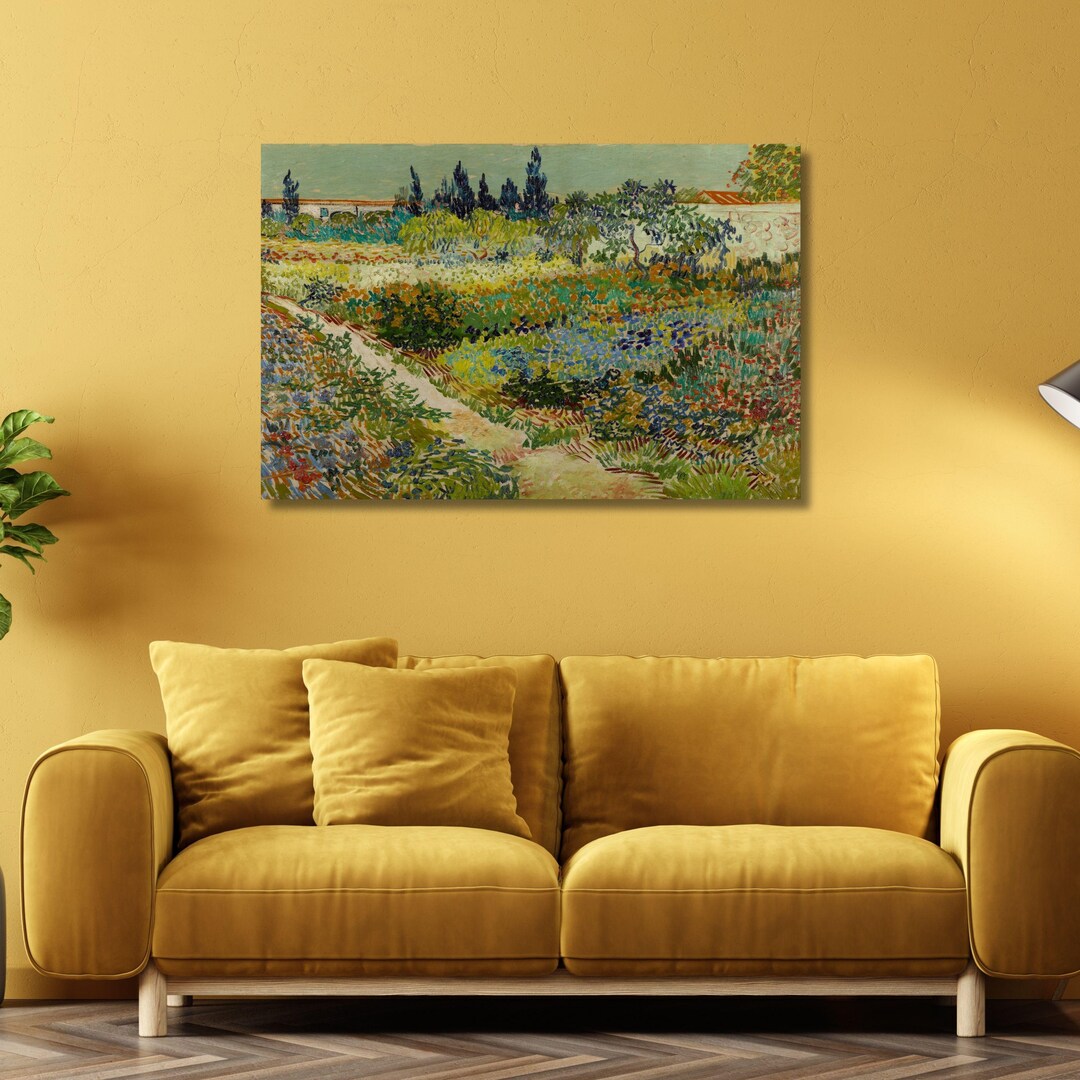 Van Gogh Garden in Arles Print: Vintage Landscape Canvas Art - Etsy