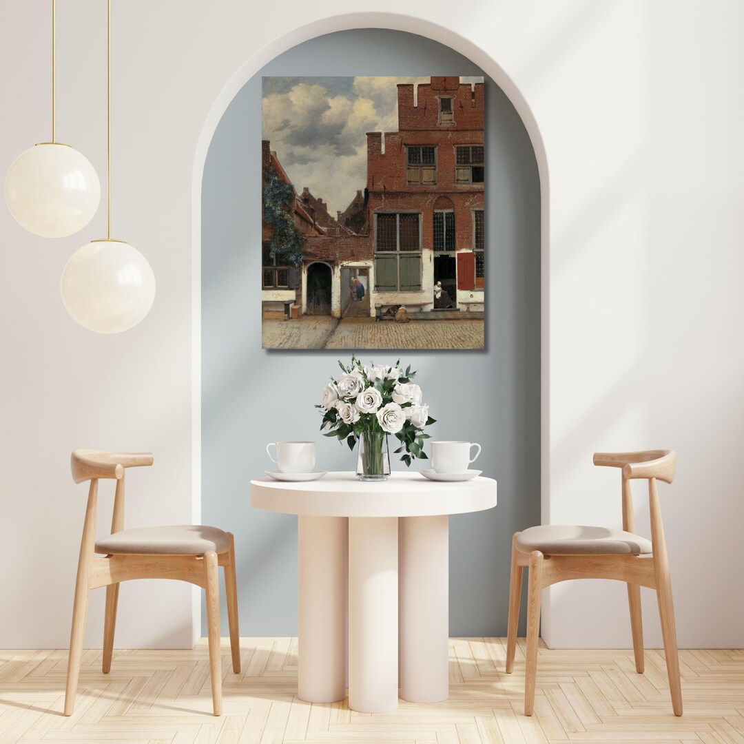 Johannes Vermeer the Little Street Art Print – Classic Dutch Painting ...