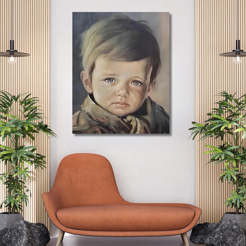 Crying Boy Print by Giovanni Bragolin,vintage Wall Art,retro Italian ...