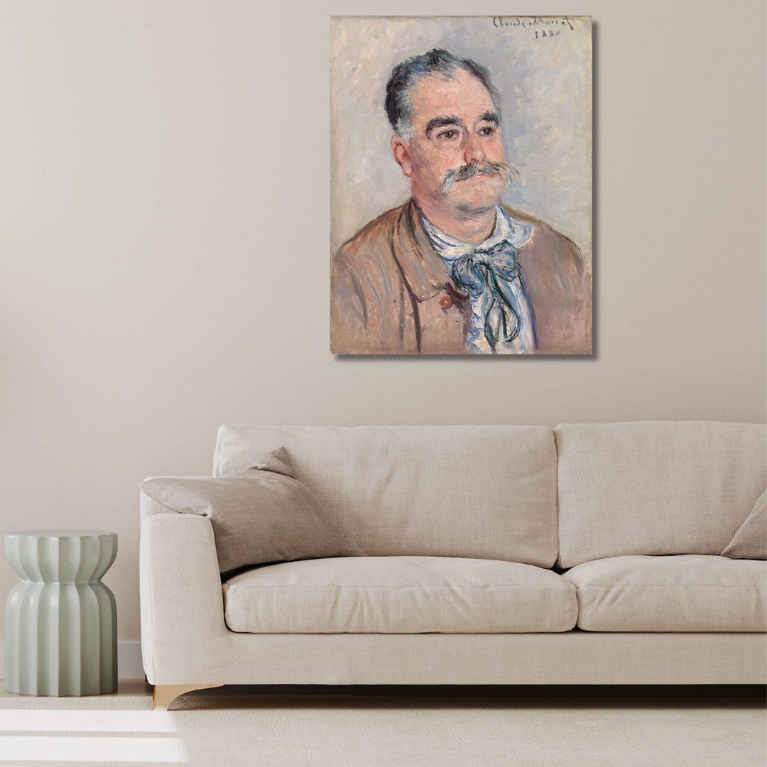 Claude Monet Style Impressionist Portrait Print,vintage Fine Art ...
